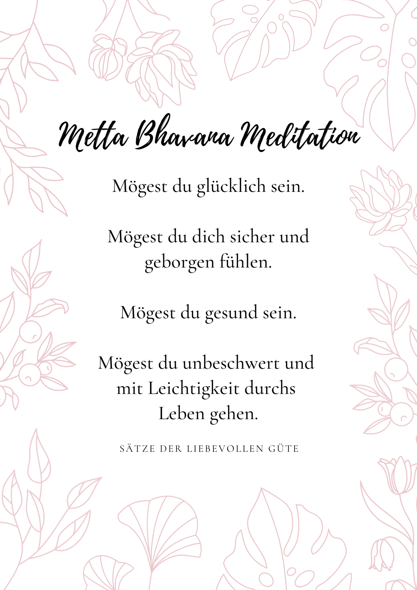 Metta Meditation - Liebevolle Güte – Simply Me Ines